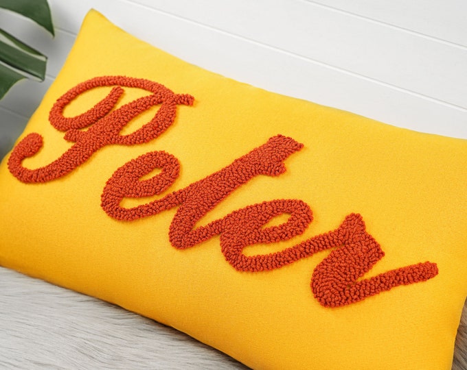 Custom Embroidered Pillow Personalized Gift, Home Decor, Anniversary ...