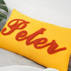 Custom Embroidered Pillow Personalized Gift, Home Decor, Anniversary ...