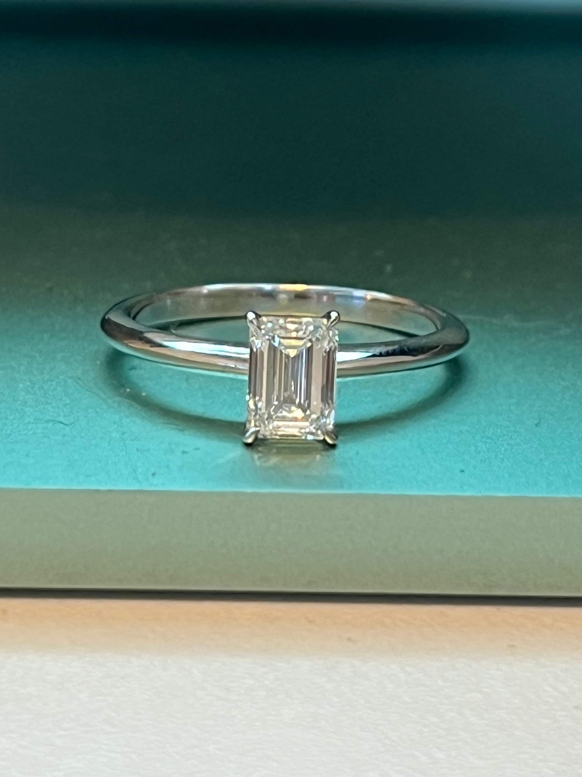 Eco Friendly Emerald Lab Grown Diamond, Ethical Diamond Engagement Ring ...