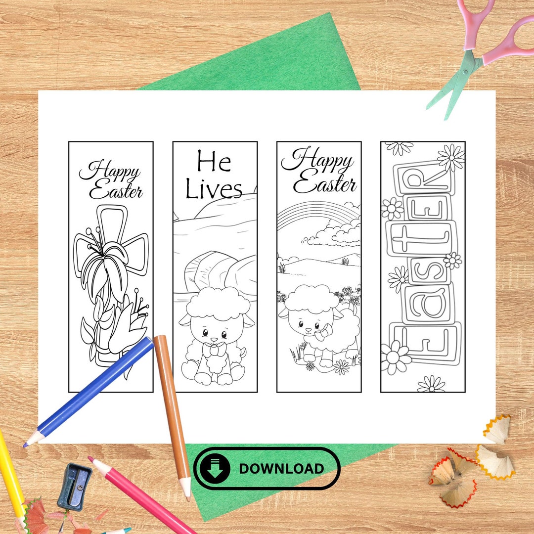 Printable Bookmarks for Easter - Religious Theme Bookmarkers ...