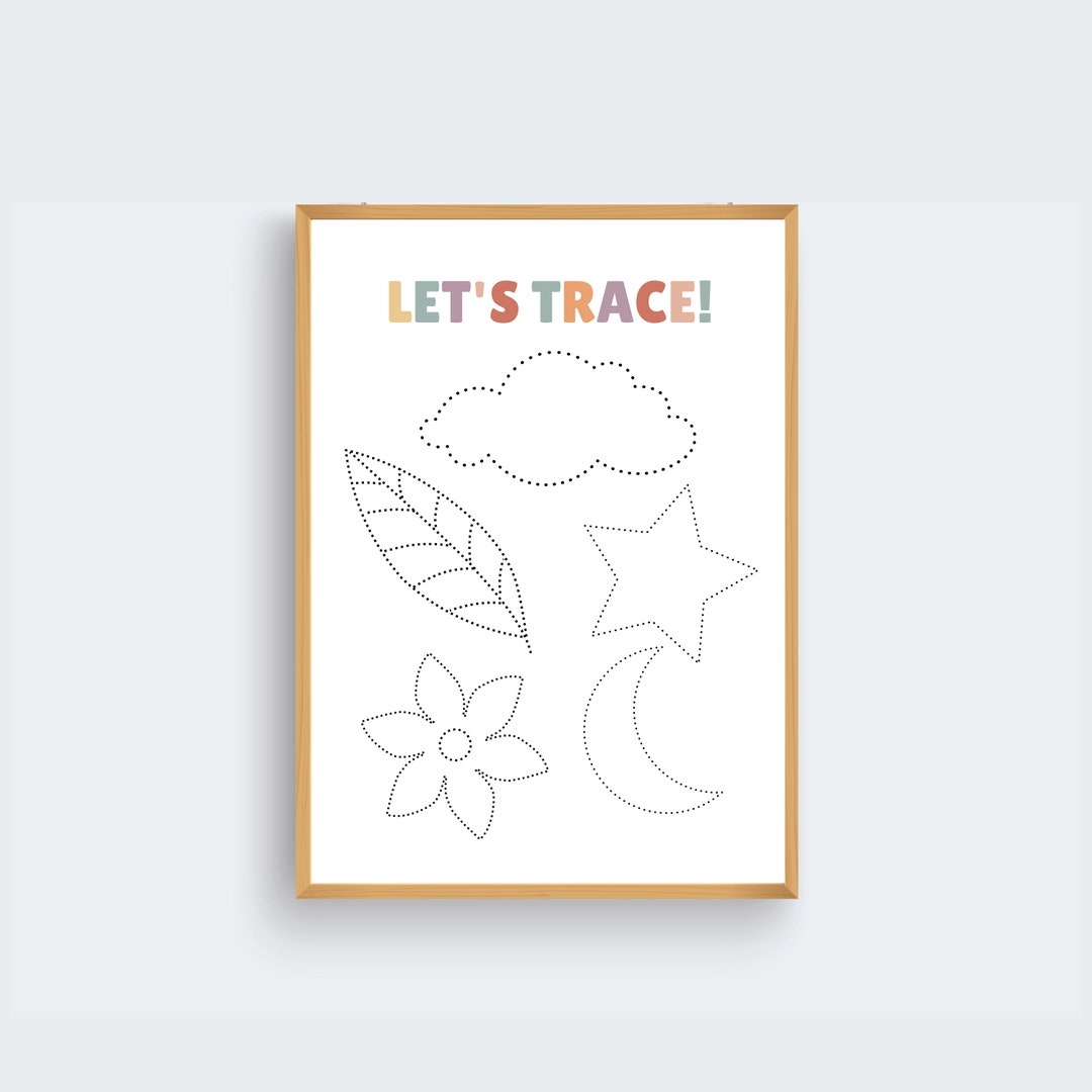 Nature Finger Tracing Calm Down Poster for Kids Preschool - Etsy