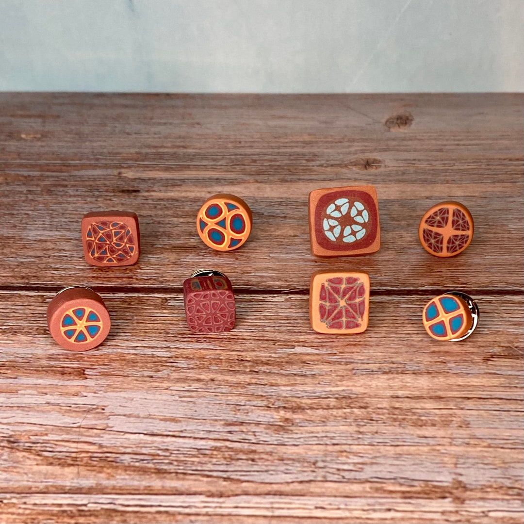 Tiny Pins, Set of 8 - for Fabrics (bags, Jackets, Ties, Etc) Assorted ...