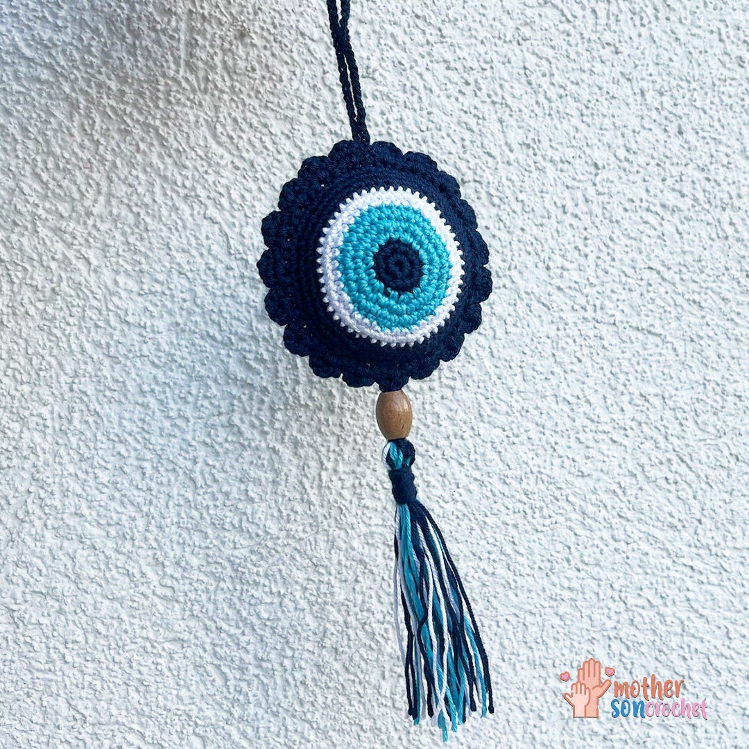 Crochet Pattern Evil Eye, Amigurumi Tutorial PDF Pattern, Evil Eye Wall ...