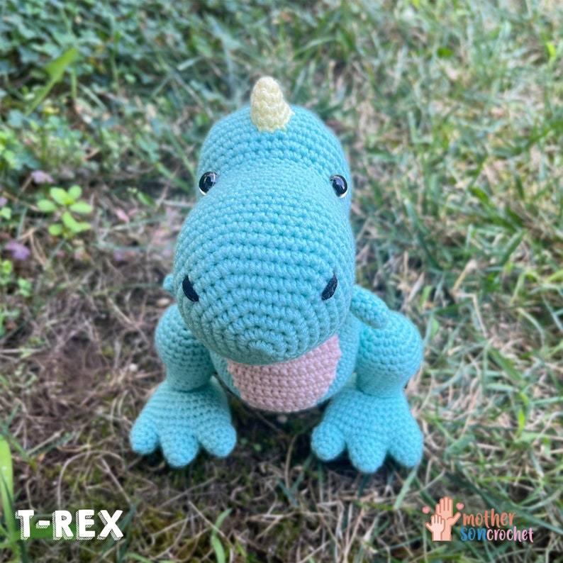 Crochet Pattern T-rex Amigurumi Tutorial PDF Pattern Crochet - Etsy