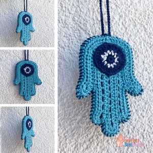 Crochet Pattern Evil Eye, Hamsa, Amigurumi Tutorial PDF Pattern, Crochet Gift Pattern, Easy ...