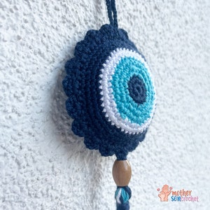 Crochet Pattern Evil Eye, Amigurumi Tutorial PDF Pattern, Evil Eye Wall ...
