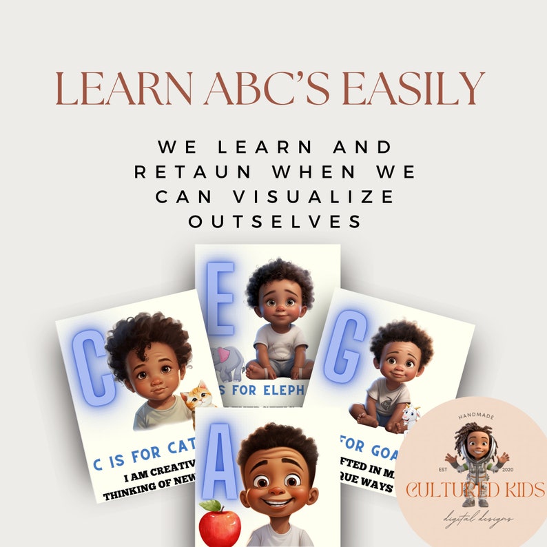 Laminated African American Toddler Flash Cards Toddler Kids Learning ...
