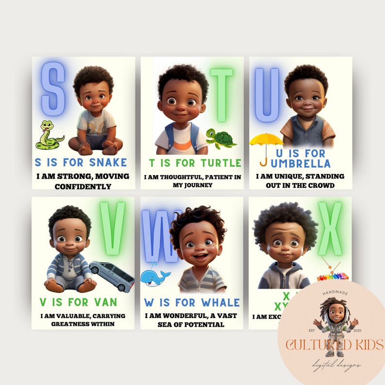 African American Toddler Flash Cards Toddler and Kids - Etsy