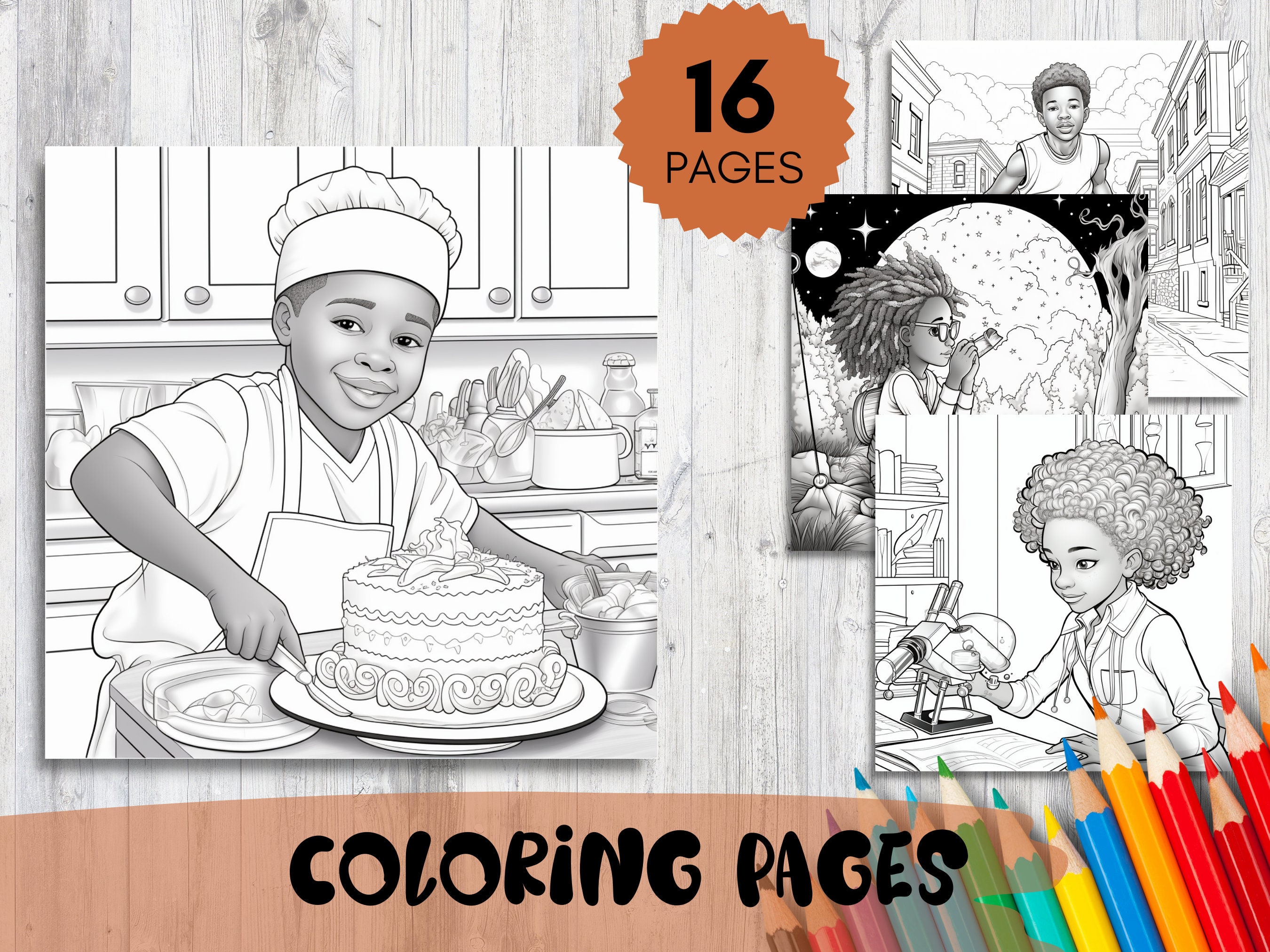 Adventures of Little Leaders, A Black Childrens Coloring Book, Kids ...