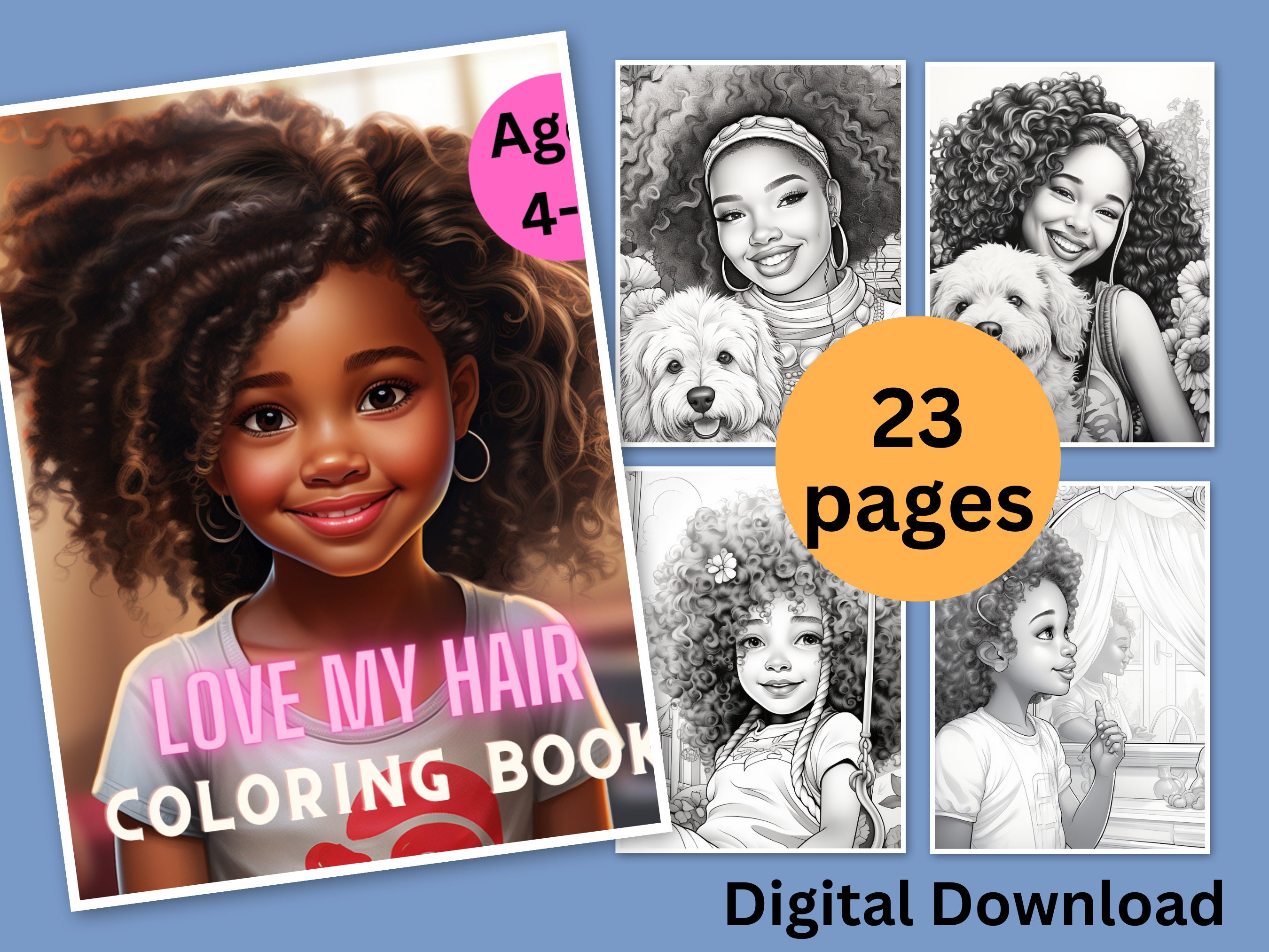 Empower Her Coloring Book for African American Girls, Coloring Book for ...