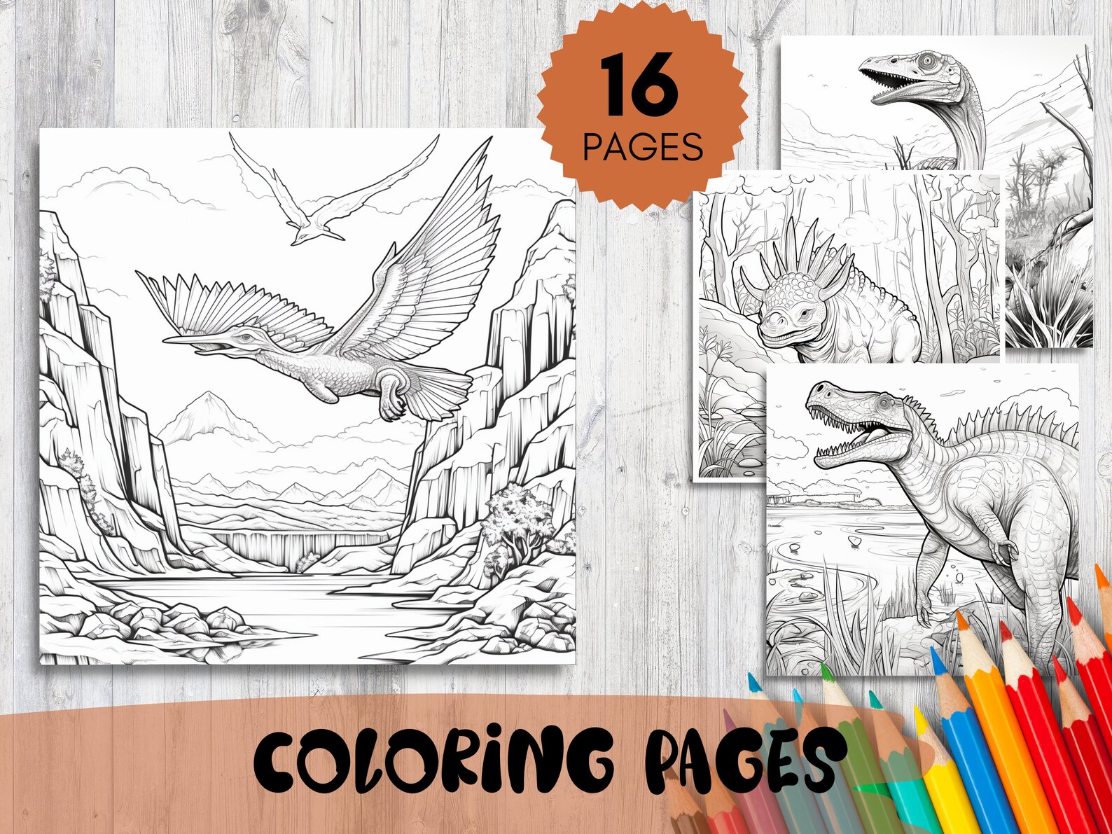 Dinosaurs Adventures Coloring Book – A Children's Book Where ...