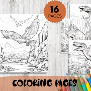 Dinosaurs Adventures Coloring Book – A Children's Book Where ...