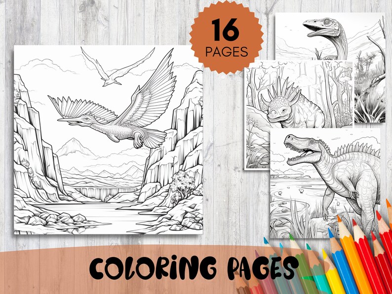 Dinosaurs Adventures Coloring Book – A Children's Book Where ...