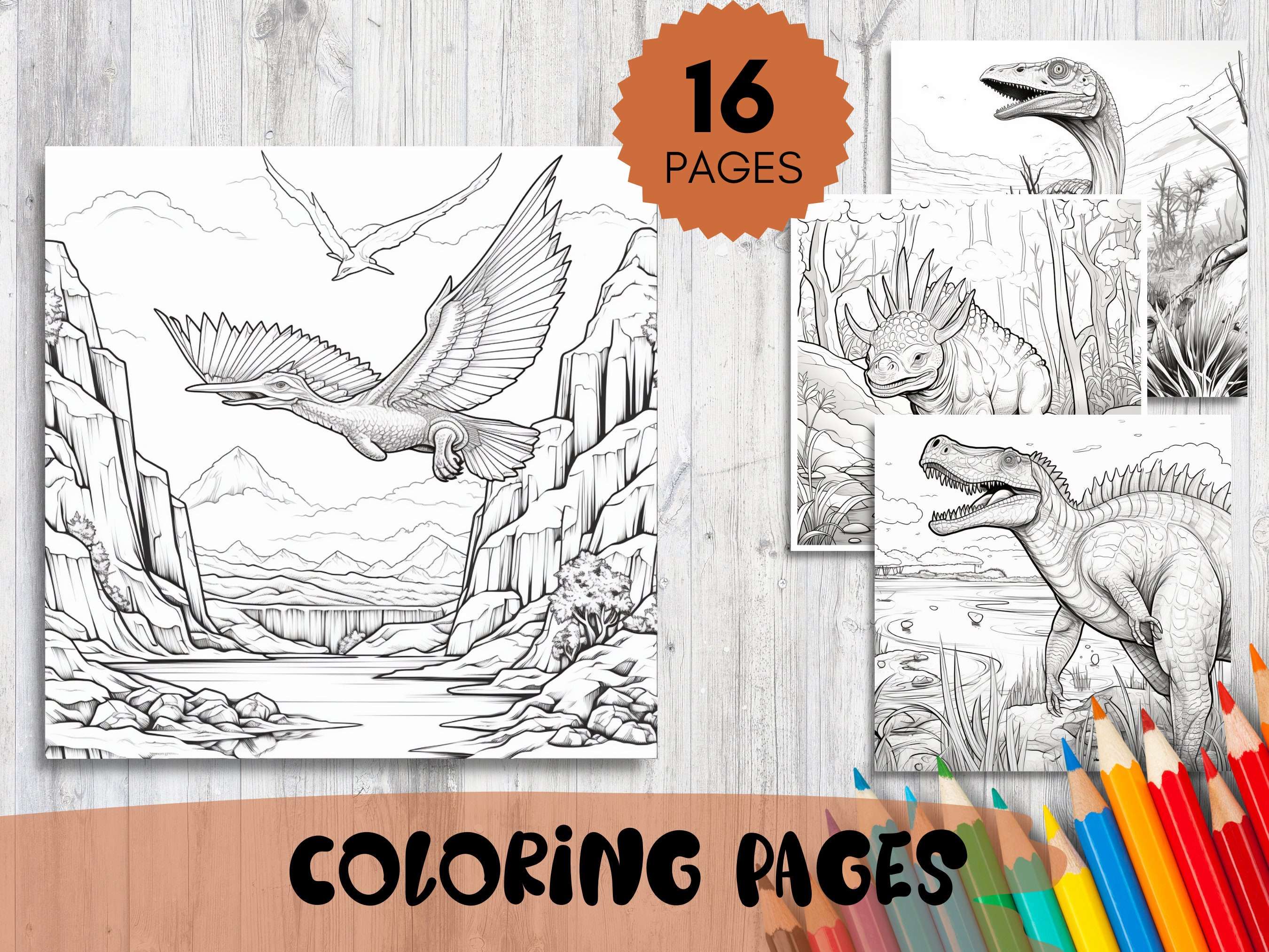 Dinosaurs Adventures Coloring Book – A Children's Book Where ...