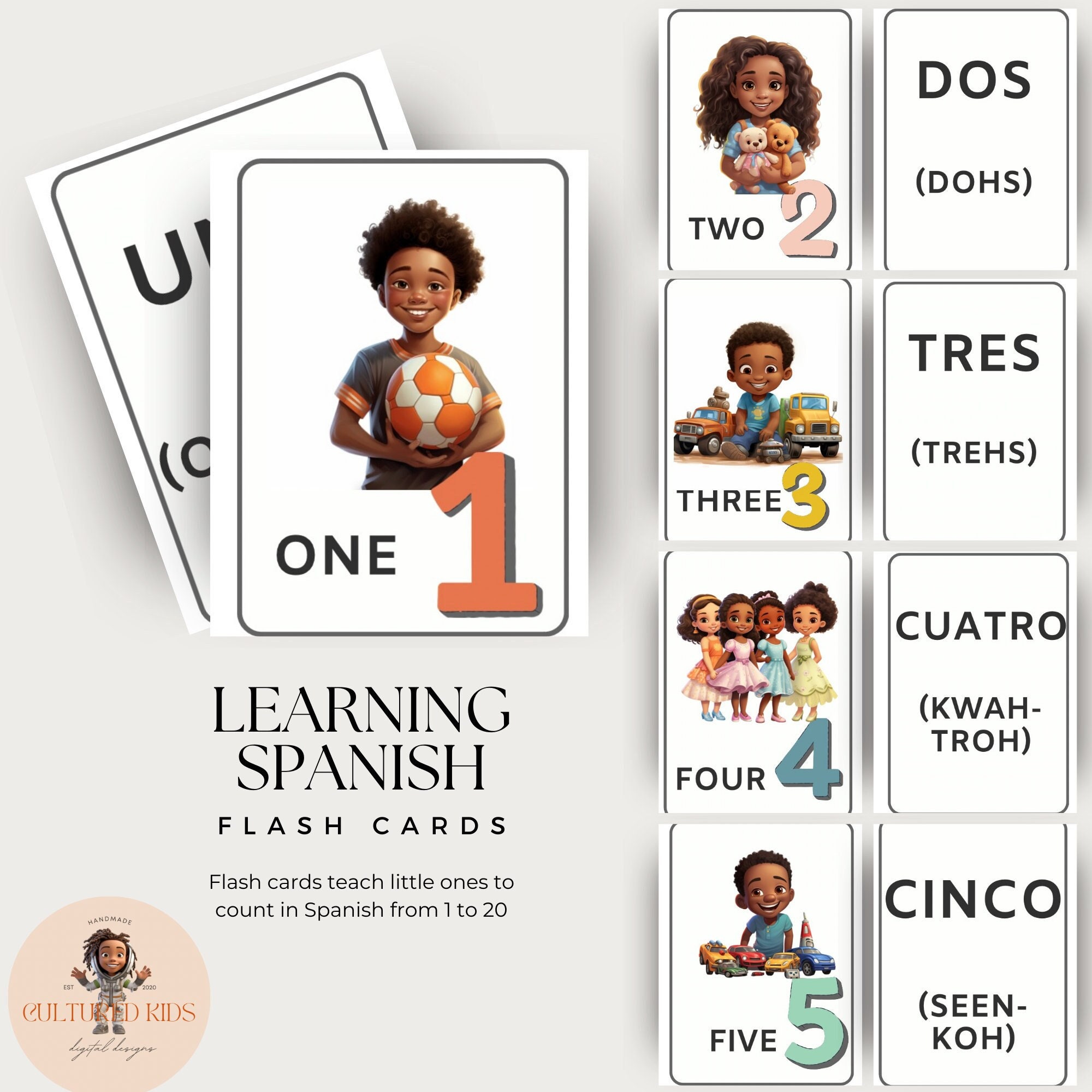 African American Toddler Flash Cards | Toddler and Kids Learning ...