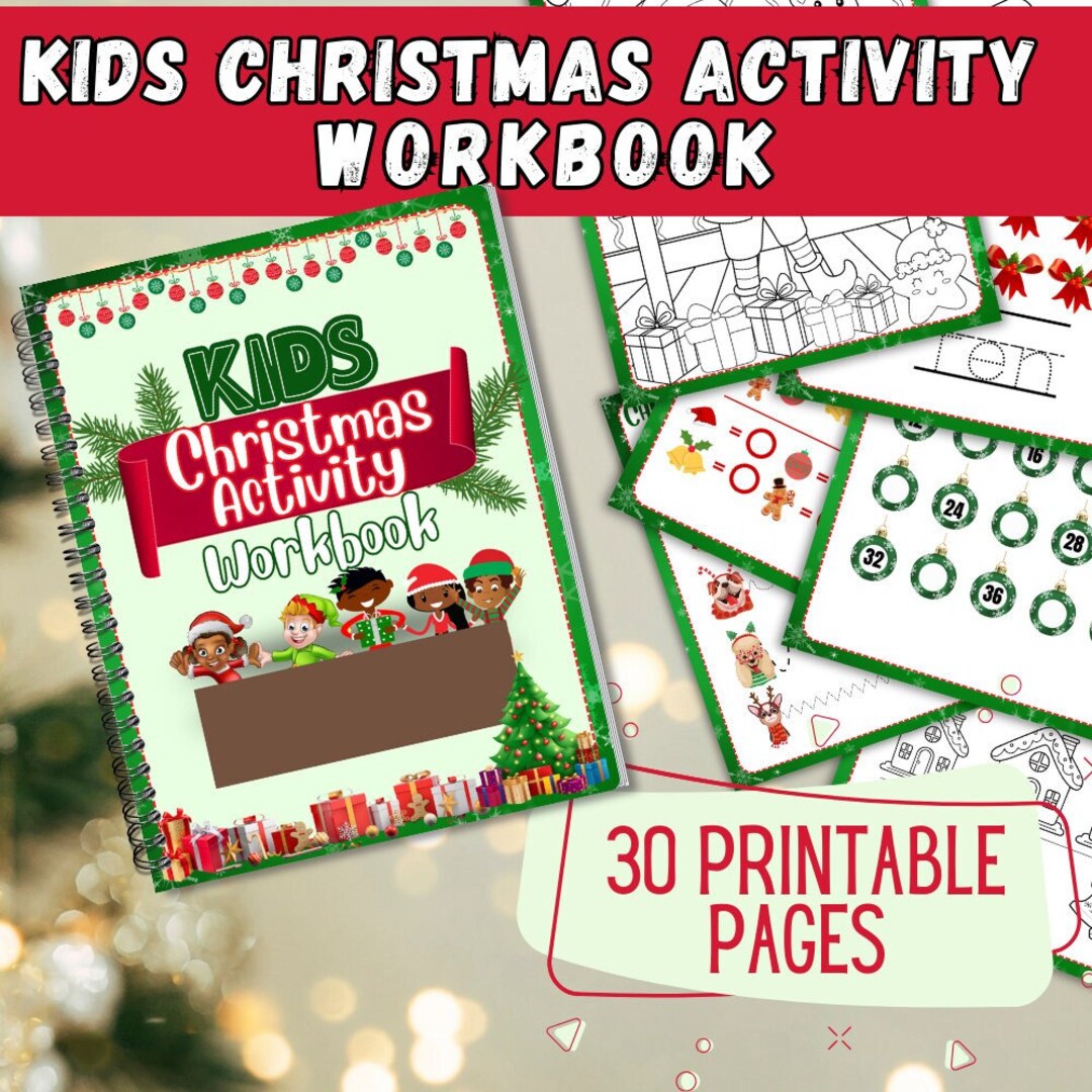 Ultimate Christmas Kids' Activity Workbook: Family Fun Printable Games ...