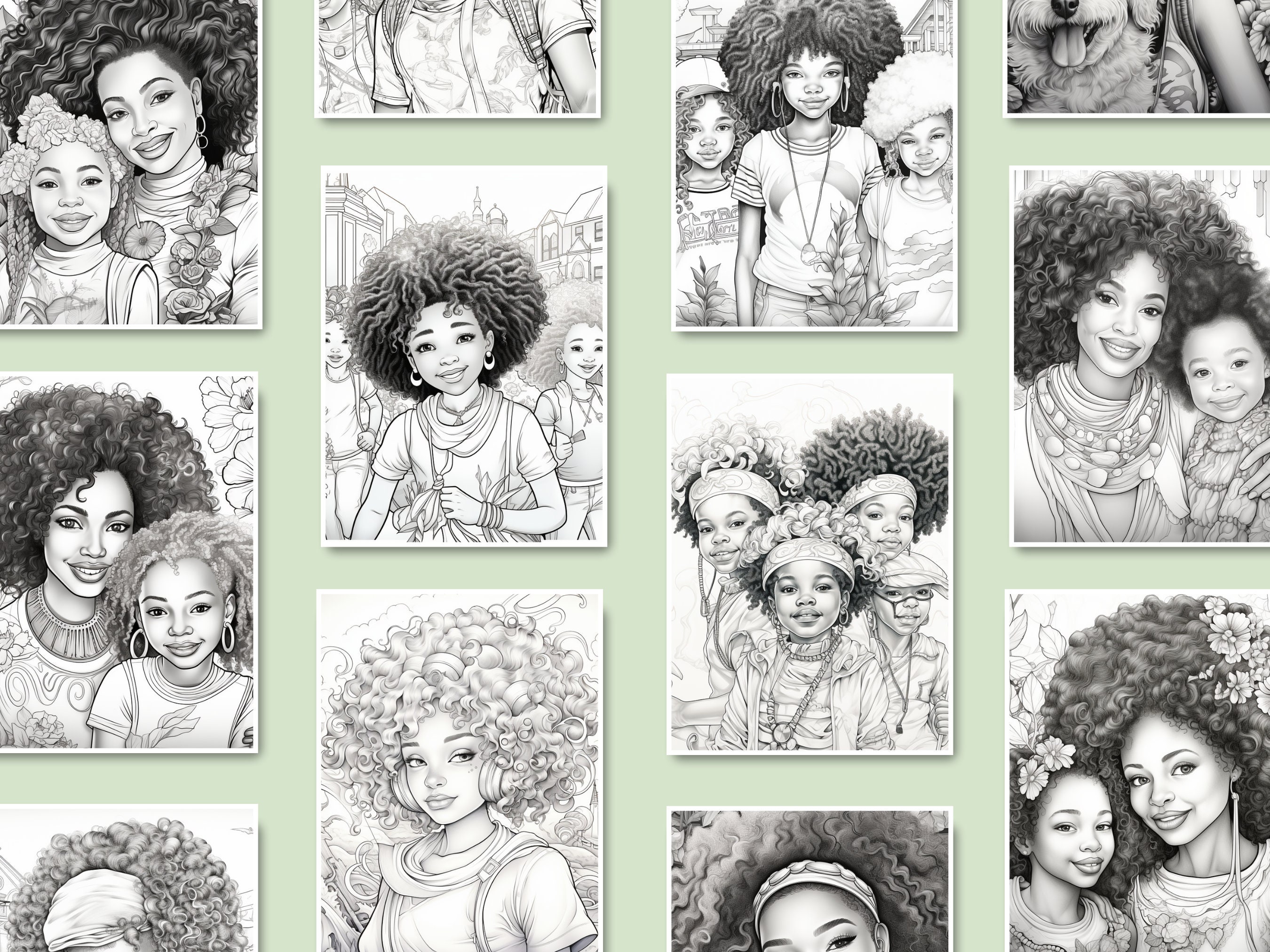 Empower Her Coloring Book for African American Girls, Coloring Book for ...