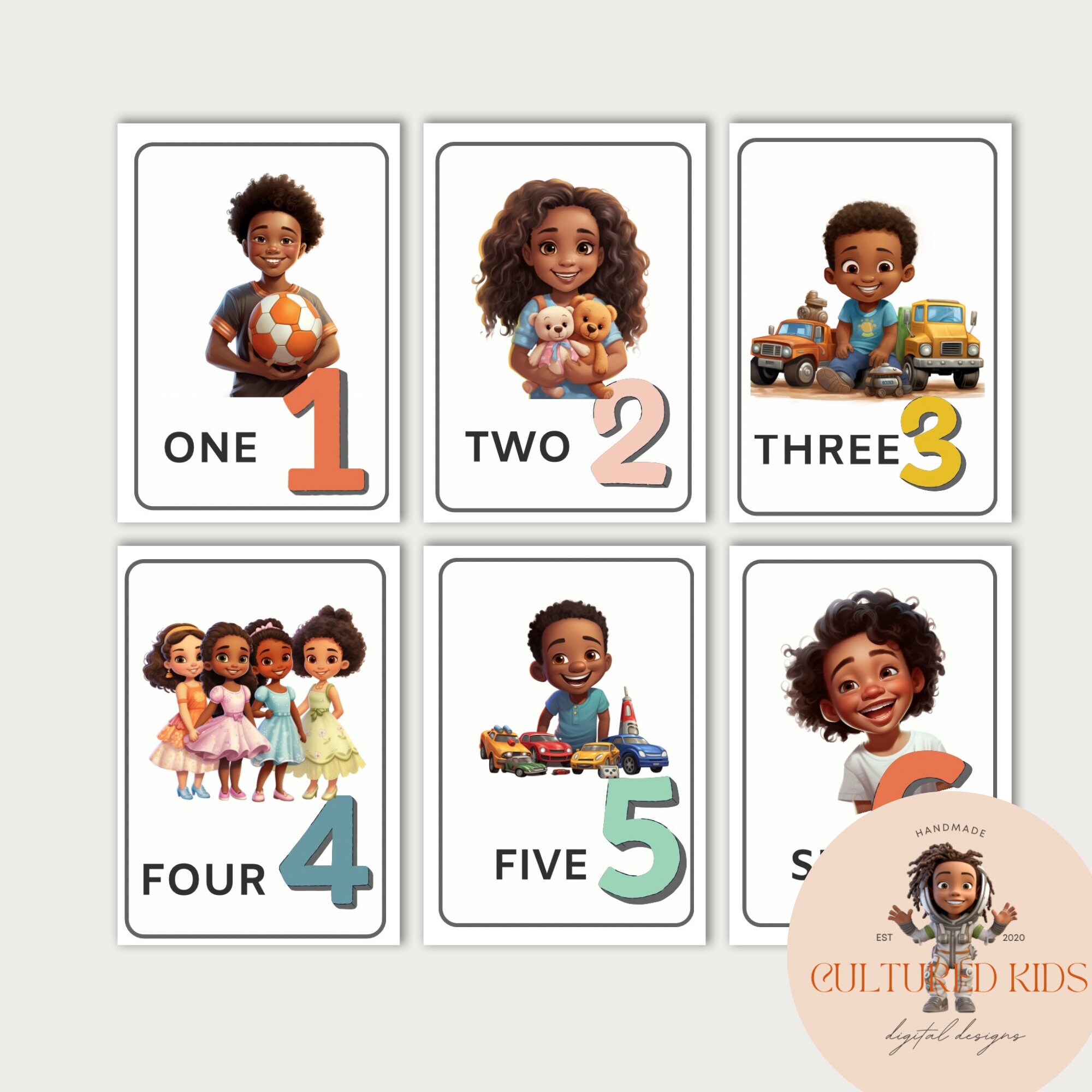 African American Toddler Flash Cards | Toddler and Kids Learning ...