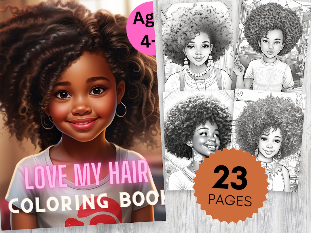 Empower Her Coloring Book for African American Girls, Coloring Book for ...