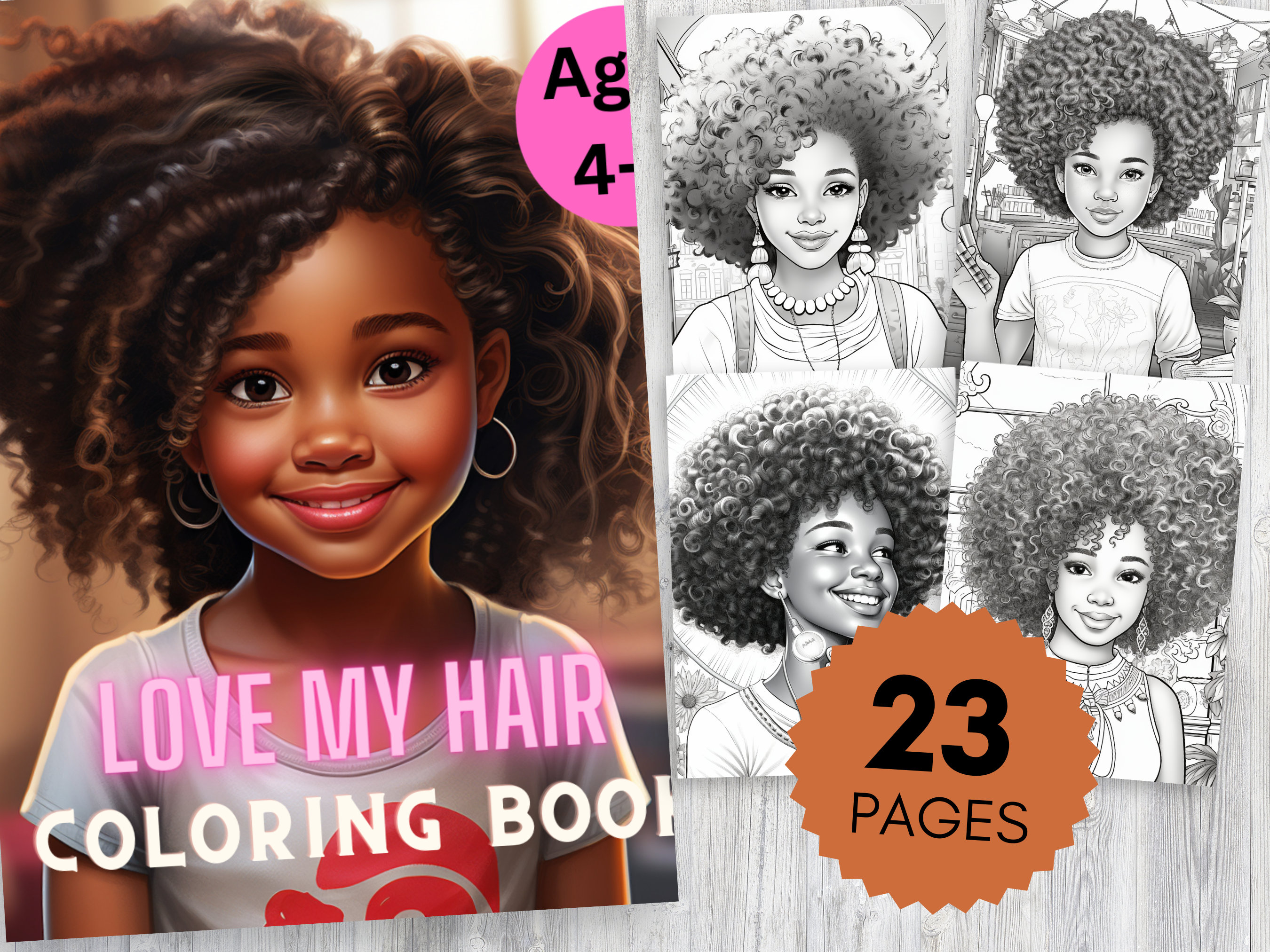 Empower Her Coloring Book for African American Girls, Coloring Book for ...