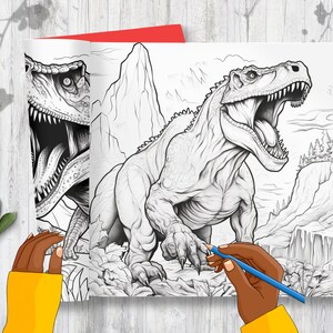 Dinosaurs Adventures Coloring Book – A Children's Book Where ...
