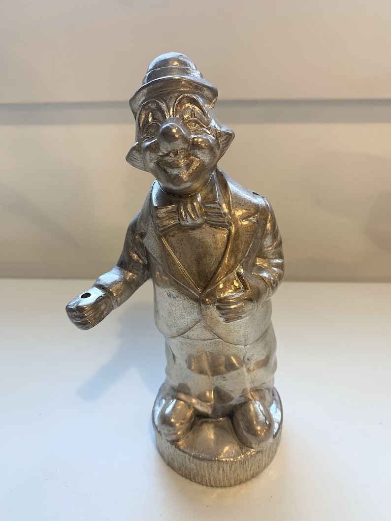 Vintage Metal Circus Clown Coin Bank - Etsy