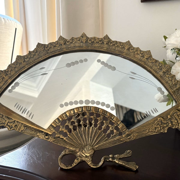 Fan Shaped Mirror - Etsy UK