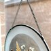 Vintage Pressed Flower Suncatcher, Oval Shaped Glass Suncatcher - Etsy