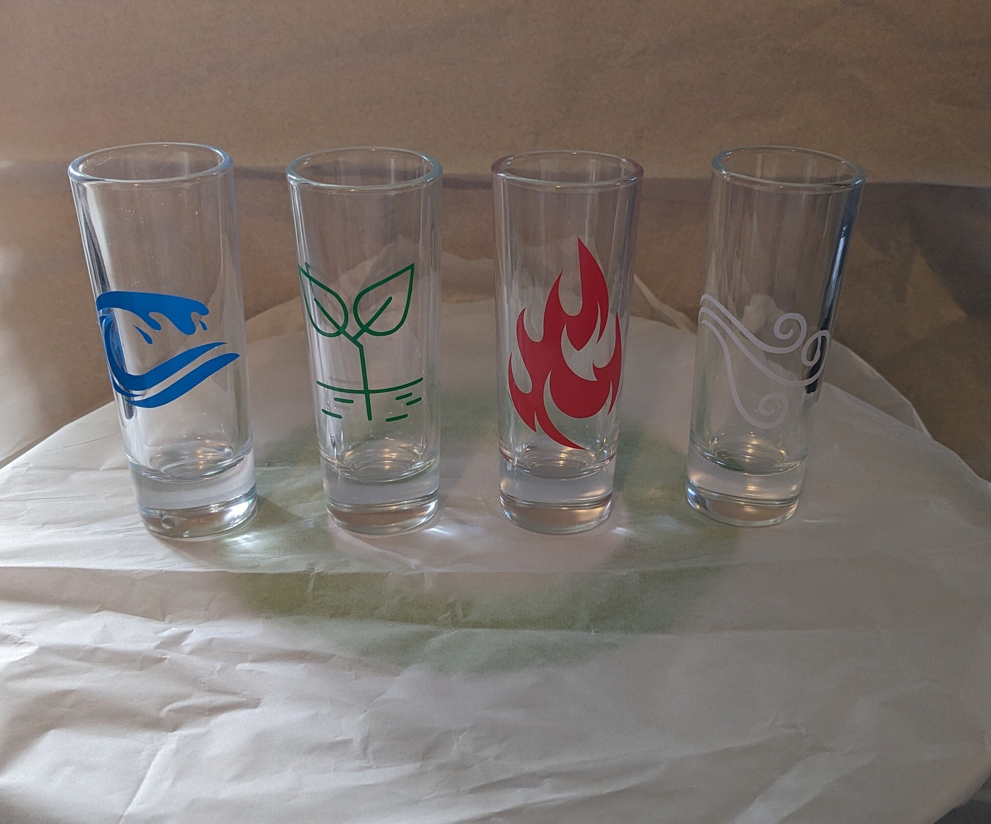 Avatar: the Last Airbender Inspired Shot Glass Set - Etsy