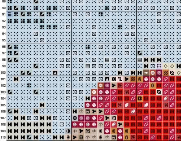 Tulip Full Coverage Cross Stitch Pattern, Instant Download PDF, 16 ...