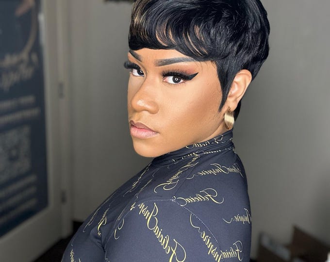 SASSY Pixie Wig-foxy| 27 Piece Pixie Wig | Short Pixie Wigs for Black ...