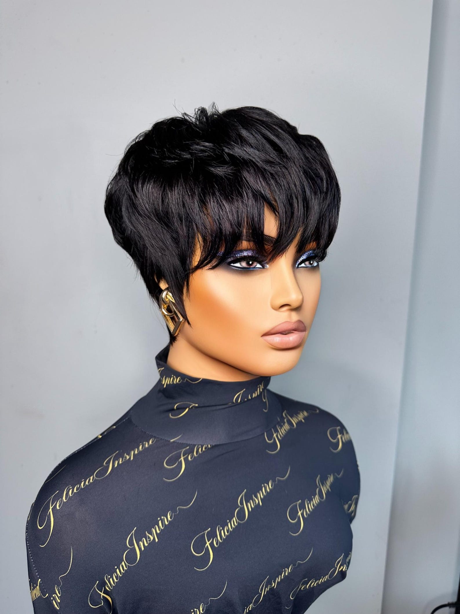 SOFT FEATHERED Pixie Wig | Short Razor Cut Wigs for Black Women ...