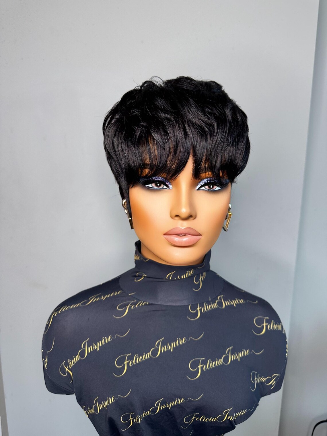 SOFT FEATHERED Pixie Wig | Short Razor Cut Wigs for Black Women ...