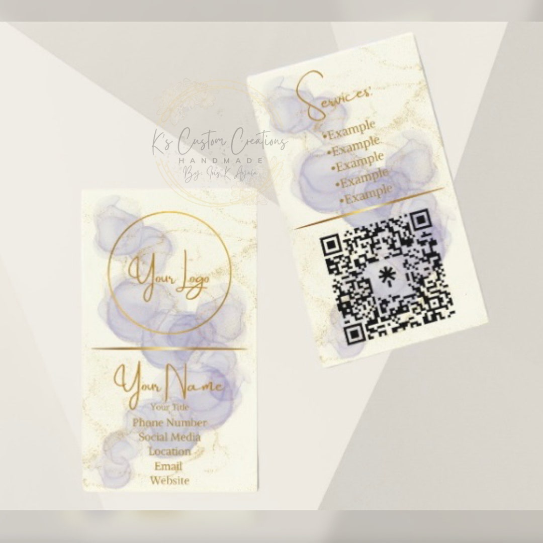 Gold Lettering Business Cards - Etsy