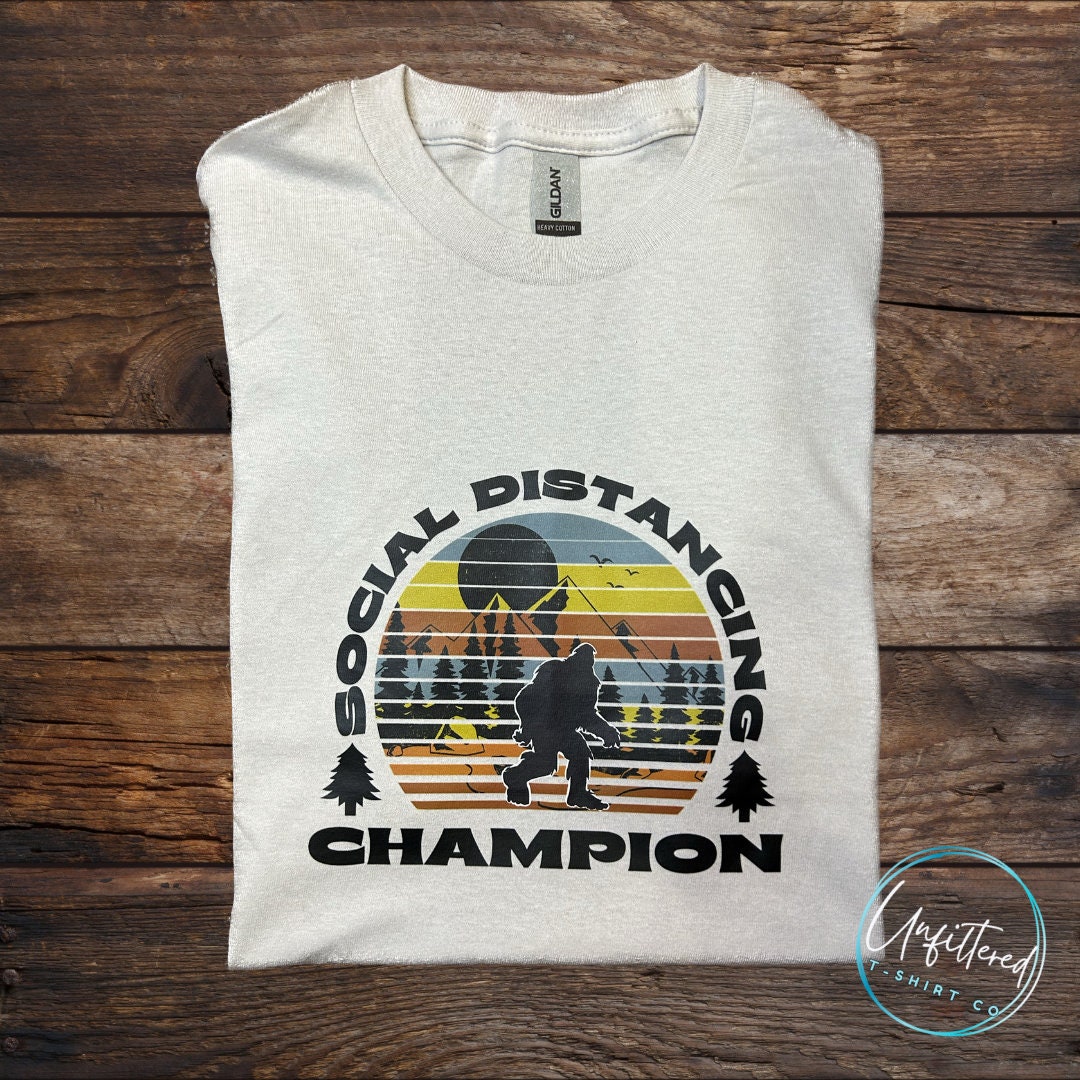 Social Distance Champion T-shirt - Etsy
