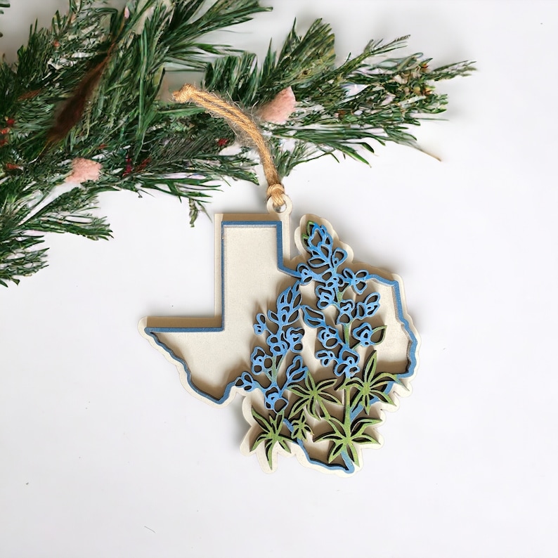 Texas Bluebonnet Ornament / Charm - Etsy