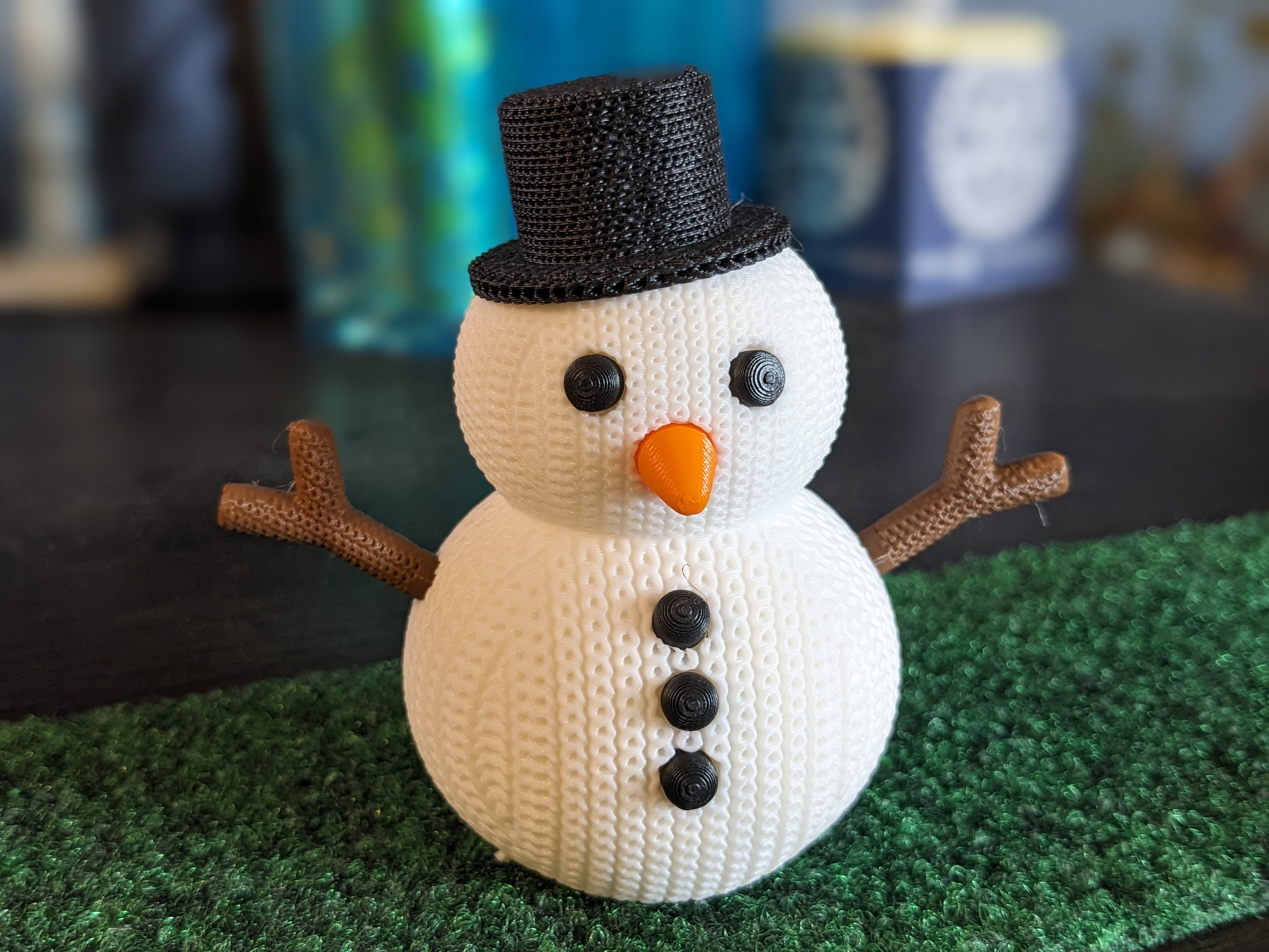 3d Printed Knit Snowman - Etsy