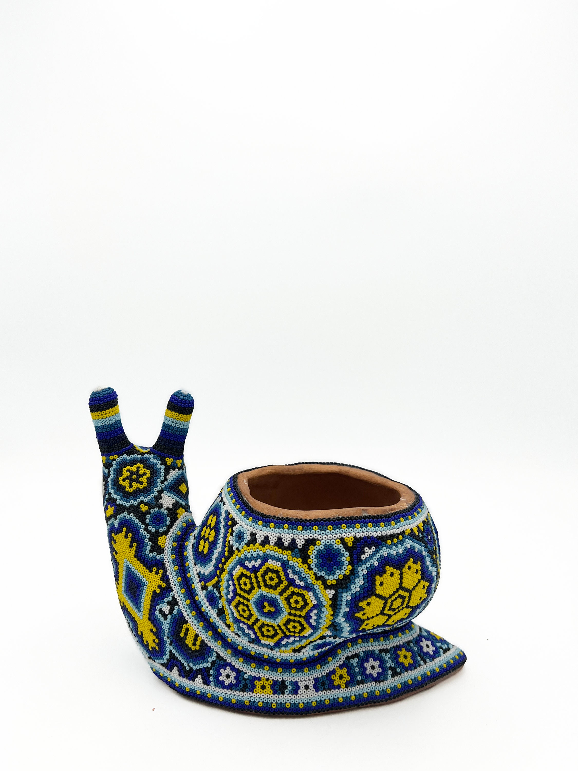 Indoor Huichol Snail Flower Pot - Etsy