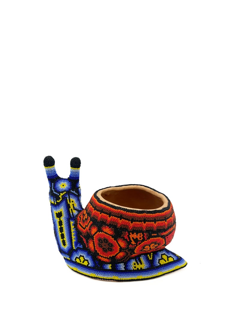 Indoor Huichol Snail Flower Pot - Etsy