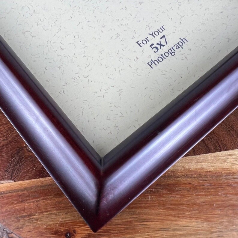 Vintage 5x7 Wood Bi-fold Double Picture Frame, Burnes of Boston ...