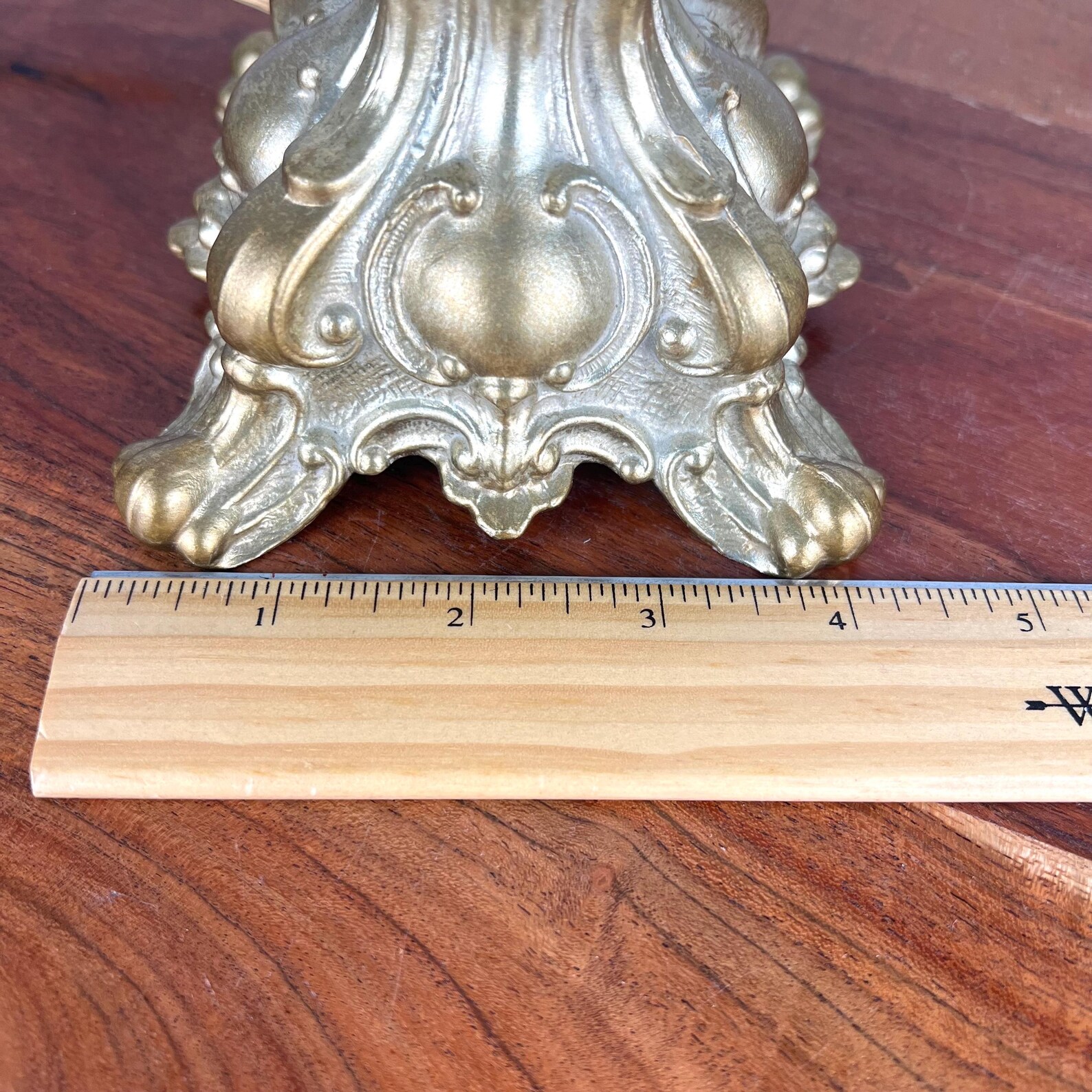 Vintage Cut Crystal Torchiere Lamp Ornate Brass Base, Heavy 2 Light ...