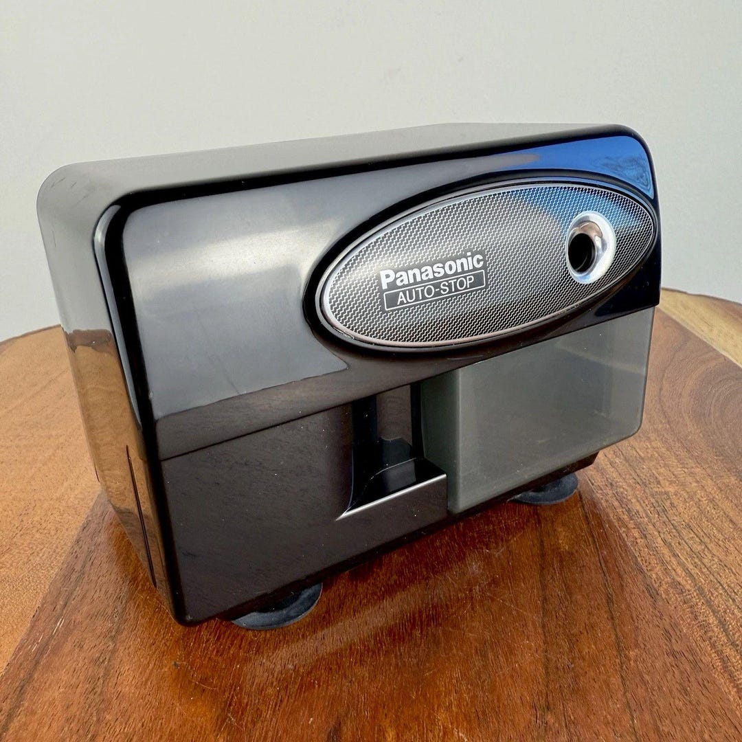 Vintage Panasonic KP-310 Electric Pencil Sharpener Black Auto-stop ...