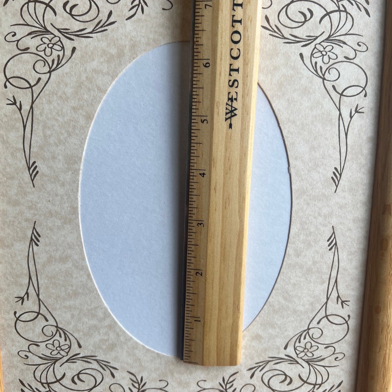 Vintage 8x10 Light Wood Photo Frame Rounded Corners Removable ...