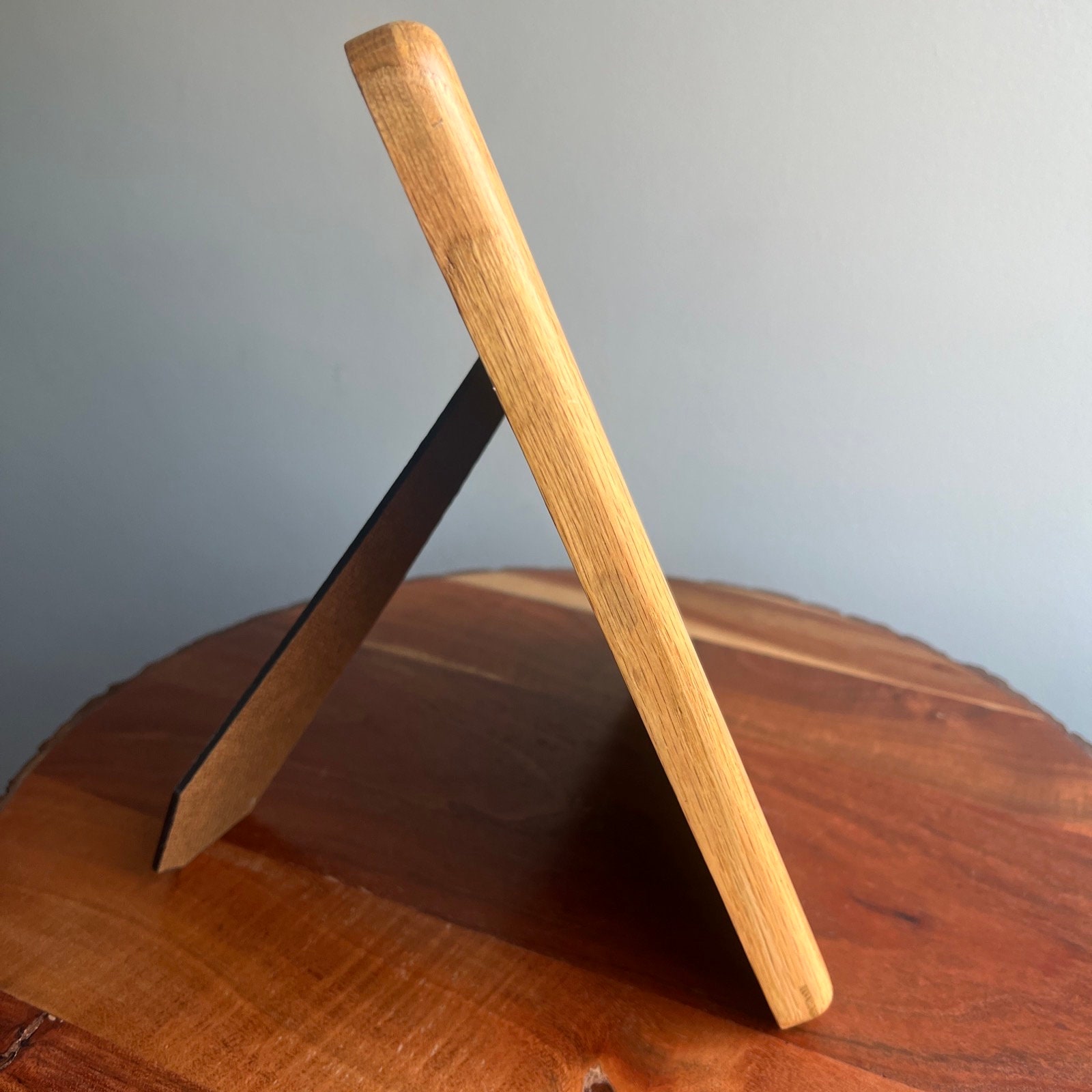 Vintage 8x10 Light Wood Photo Frame Rounded Corners Removable ...