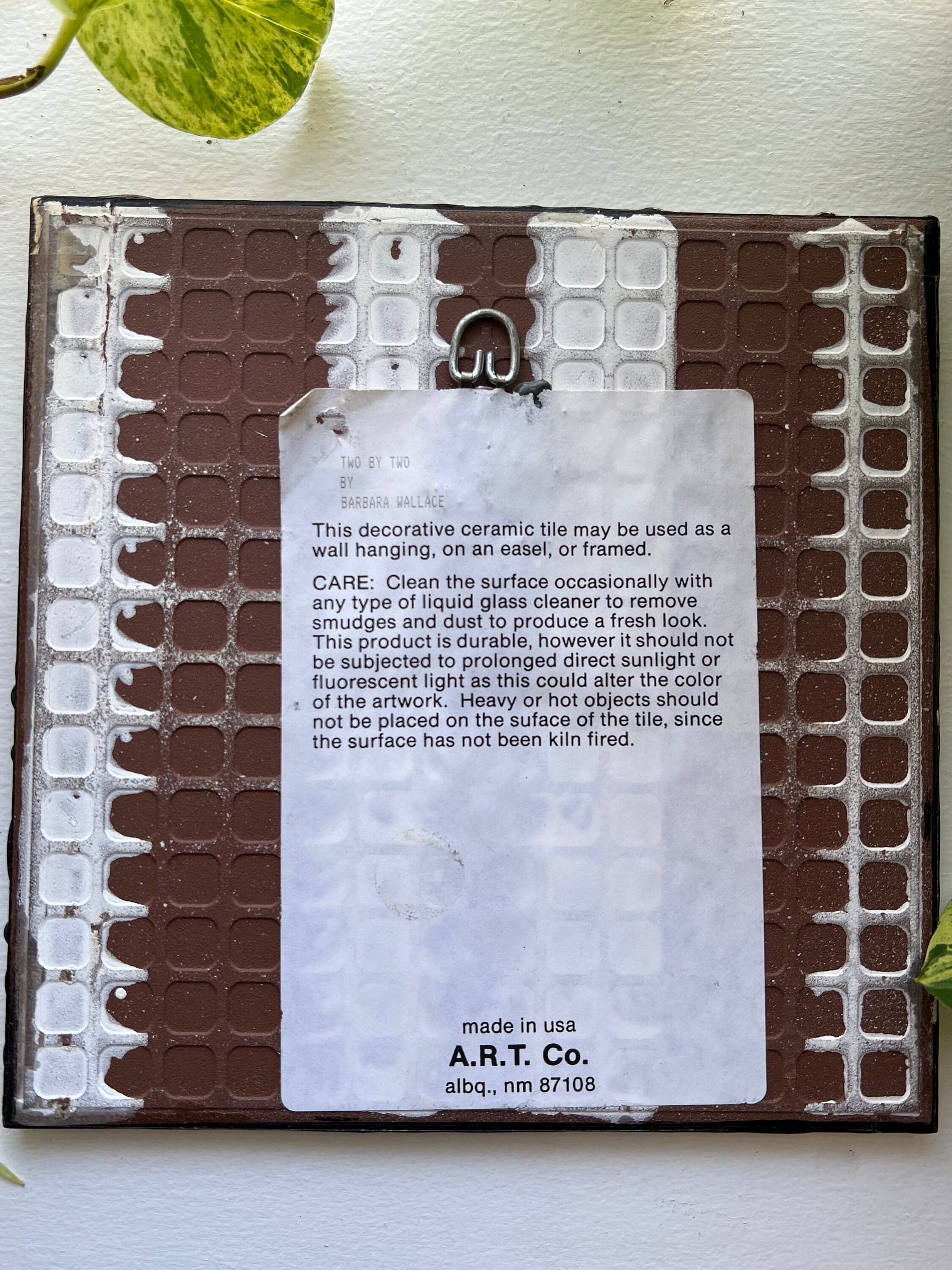 Vintage Ceramic Tile, Wall Art Koala, Parakeet, Cockatoo, Barbara ...