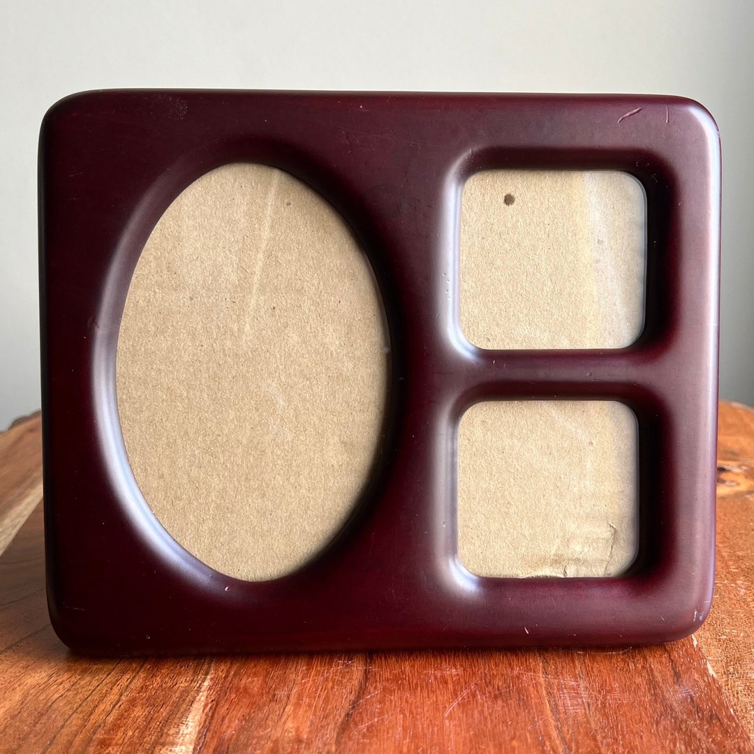 Vintage Wood 3-photo Collage Picture Frame Rounded Corners, Thailand ...