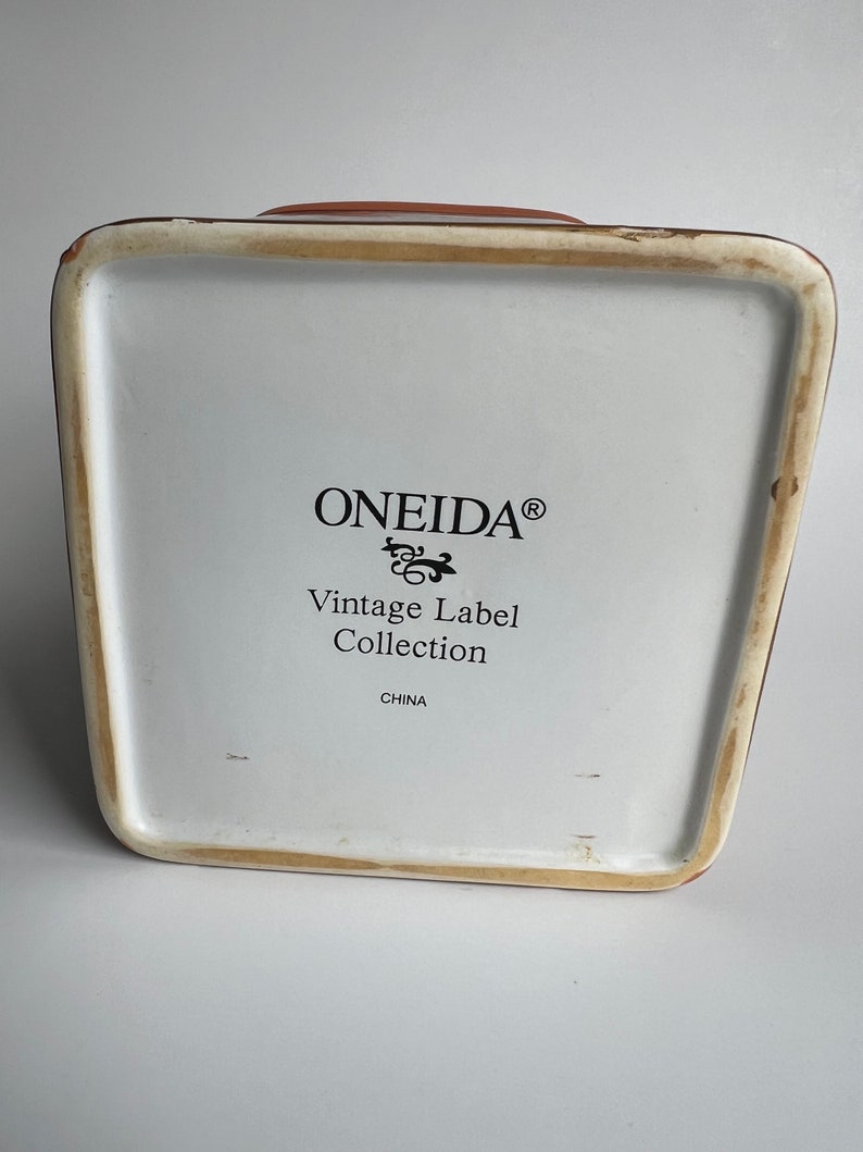 Oneida Vintage Label Ceramic Canister With Lid Mariposa - Etsy