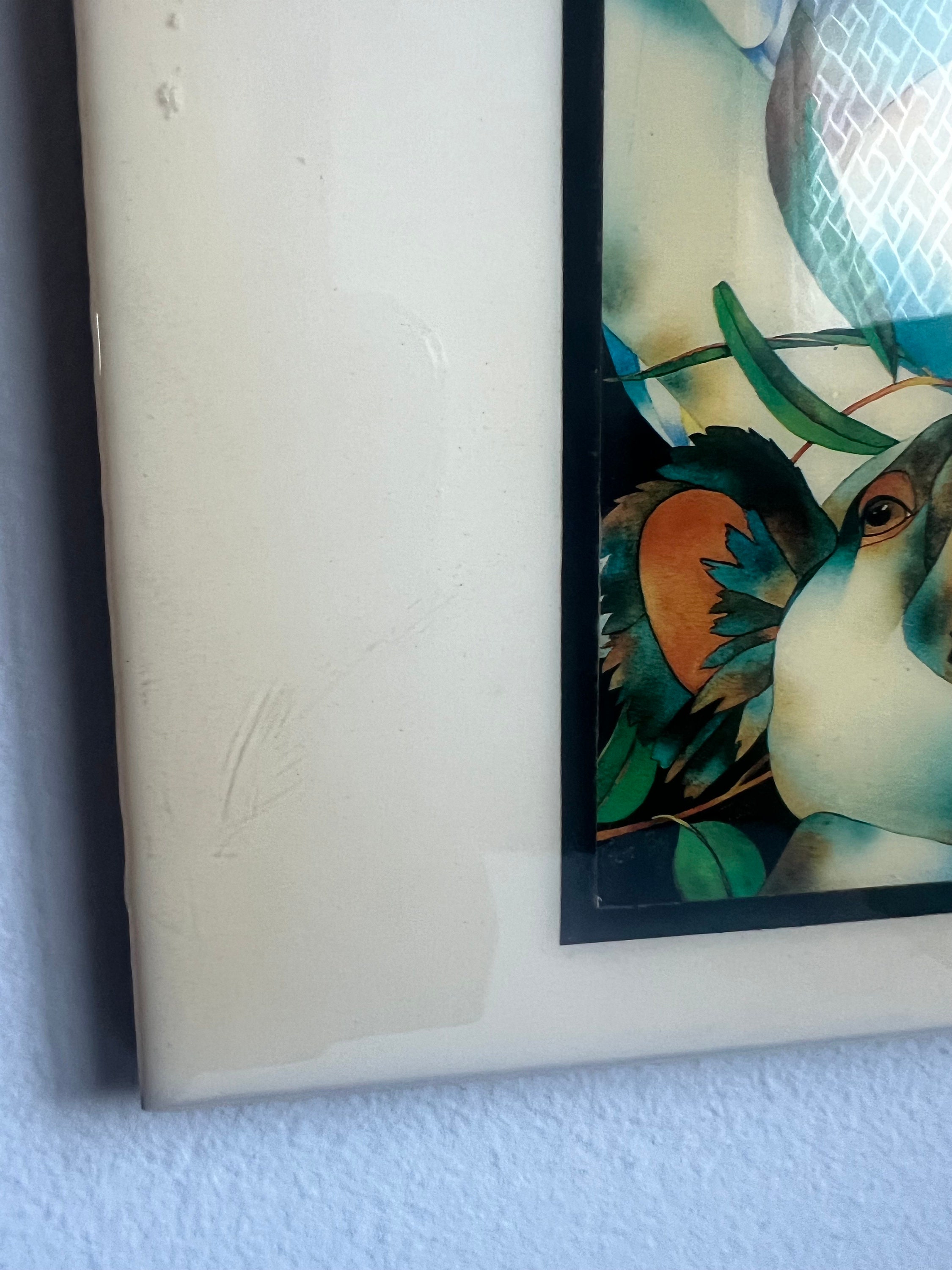 Vintage Ceramic Tile, Wall Art Koala, Parakeet, Cockatoo, Barbara ...