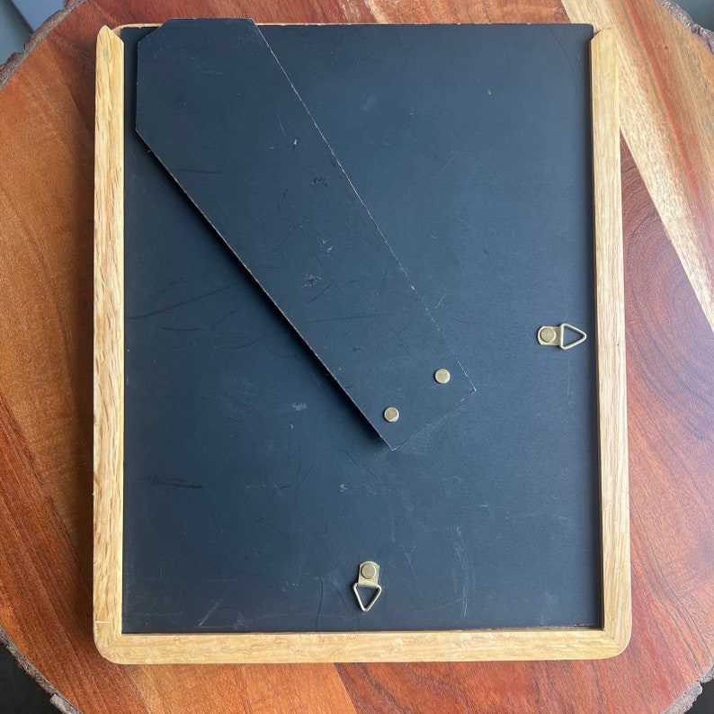 Vintage 8x10 Light Wood Photo Frame Rounded Corners Removable ...