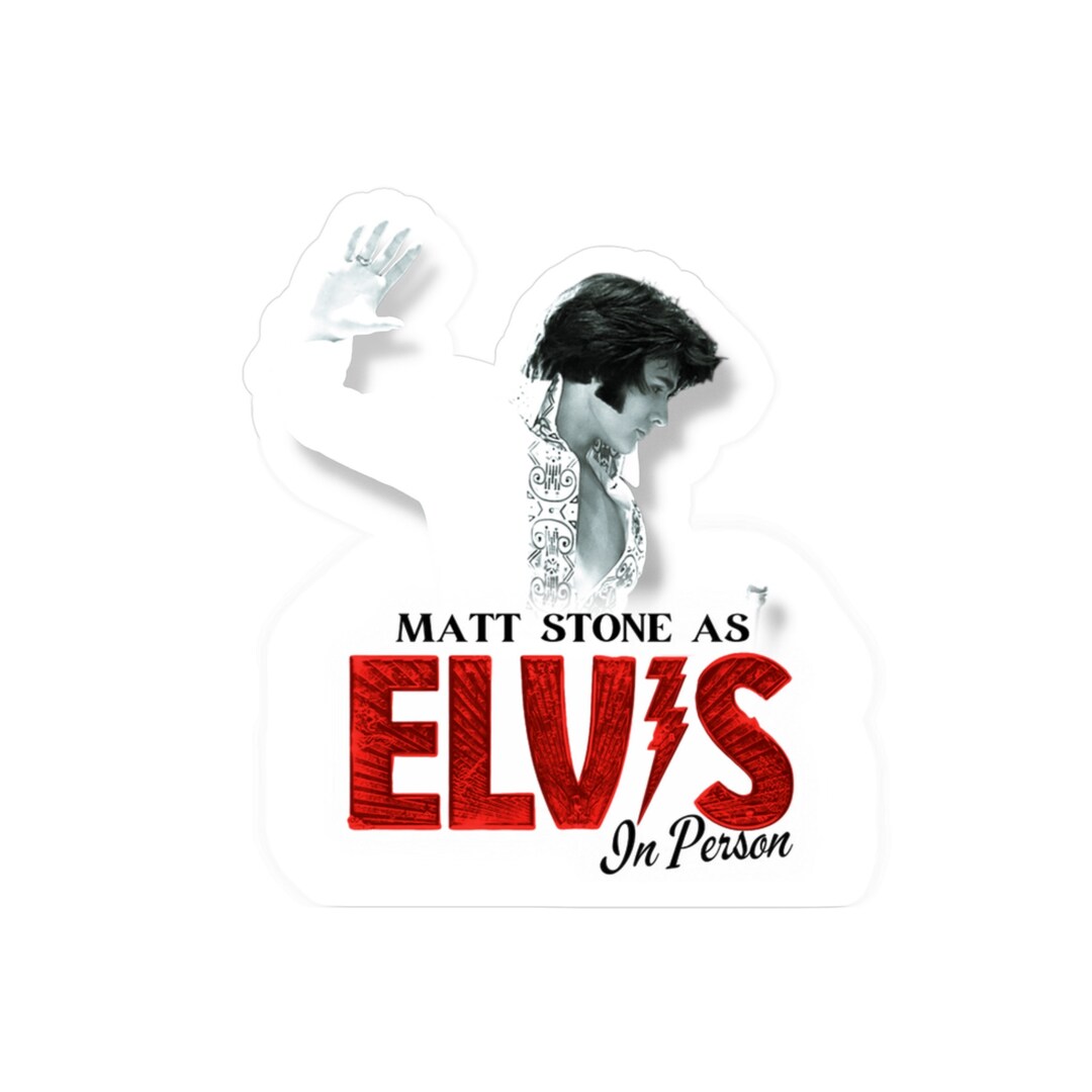 Matt Stone as Elvis Vinyl Decals 3x4" - Etsy